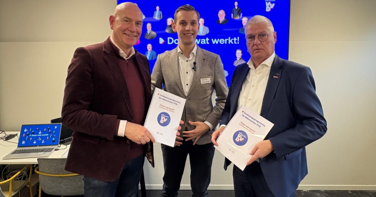 VVD Oldenzaal wil door op ingeslagen pad: blijven investeren, ook als ...